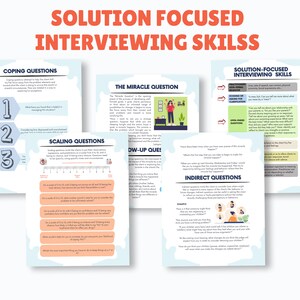 Ultimate Solution Focused Interviewing Questions Bundle, Solution ...