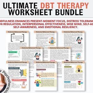 DBT MEGA BUNDLE, Dbt Skills, Dbt Workbook, Therapy Worksheet ...