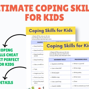 Ultimate Coping Skills Kids Toolbox, Education Handout and Worksheet ...