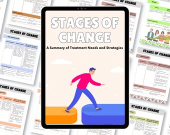 Stages of Change: Transtheoretical Model, Behavioral Change Workbook ...