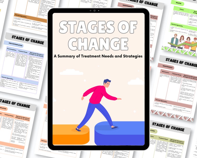 Stages of Change: Transtheoretical Model, Behavioral Change Workbook ...
