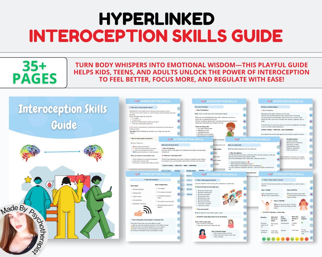 HYPERLINKED Interoception Skills for Adults & Teens: Connect With ...