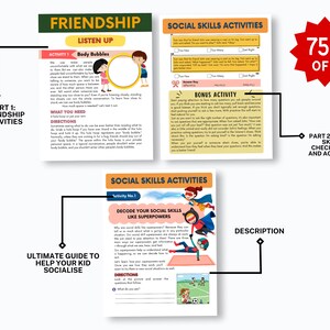 Social Skills, Friendship Kids PRINTABLE Worksheets | SEL | Assertive ...
