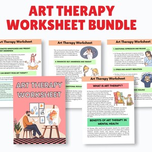 Art Therapy Worksheet for Mental Health School Counselor Psychologist ...