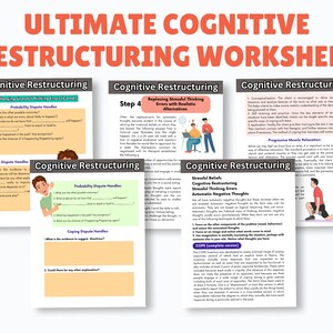 Cognitive Distortion Worksheet, Cognitive Restructuring, Unhelpful ...