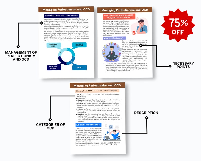 Ultimate OCD Therapy Worksheets Bundle, CBT, Obsessive Compulsive ...