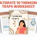Common Thinking Trap. Worksheet for Analyzing Thoughts and Identifying ...