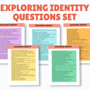 Exploring Identity Through Favorite Things Question Set, Therapy ...