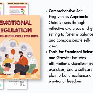 Emotional Regulation Worksheet Bundle for Kids Therapy Digital Download ...