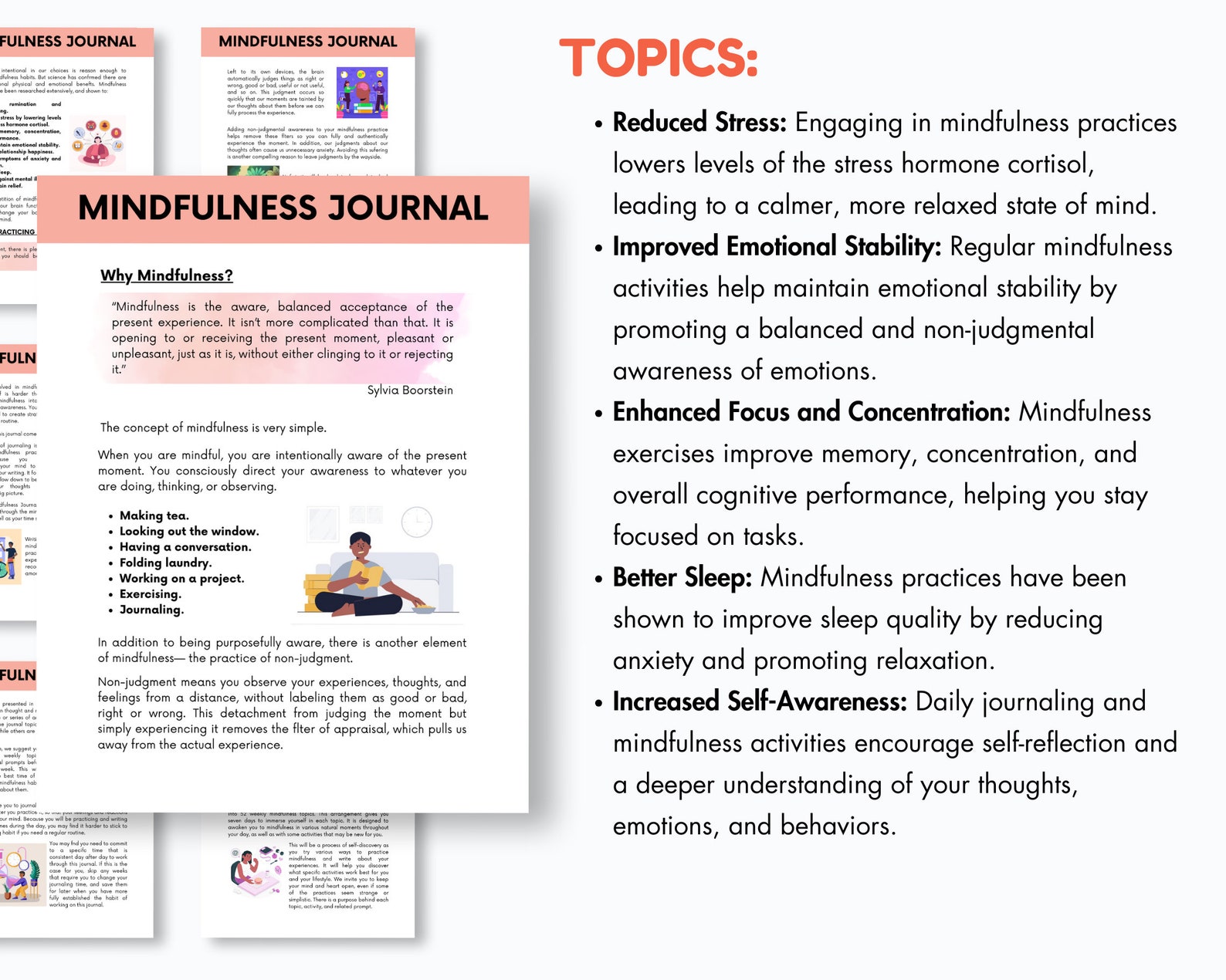 Mindfulness Mega Bundle | Mindfulness Worksheets for Adults and Teens ...