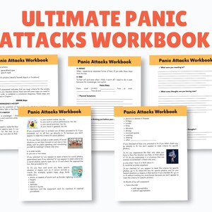 Panic Disorder Education and Worksheet Bundle Anxiety Trackers ...