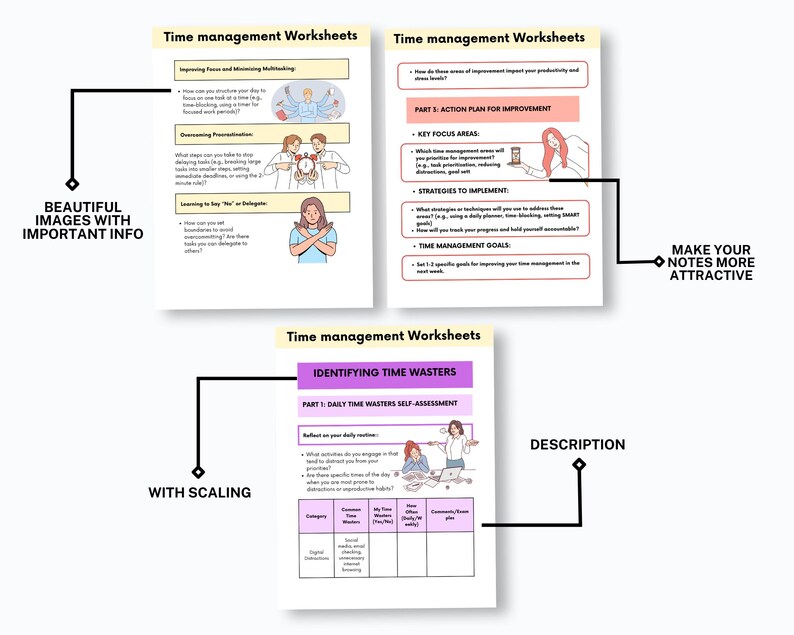 Time Management Worksheets, Time Management Skills, Therapy Worksheets ...