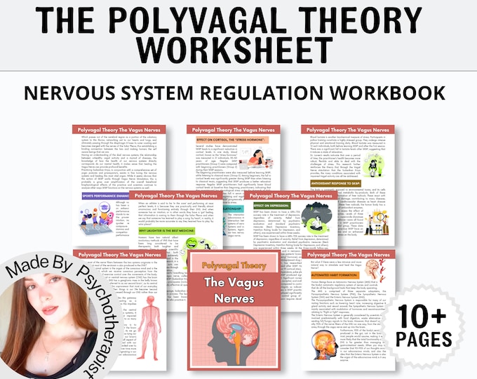 Nervous System Poster, Polyvagal Theory, Polyvagal Ladder, Human Brain ...
