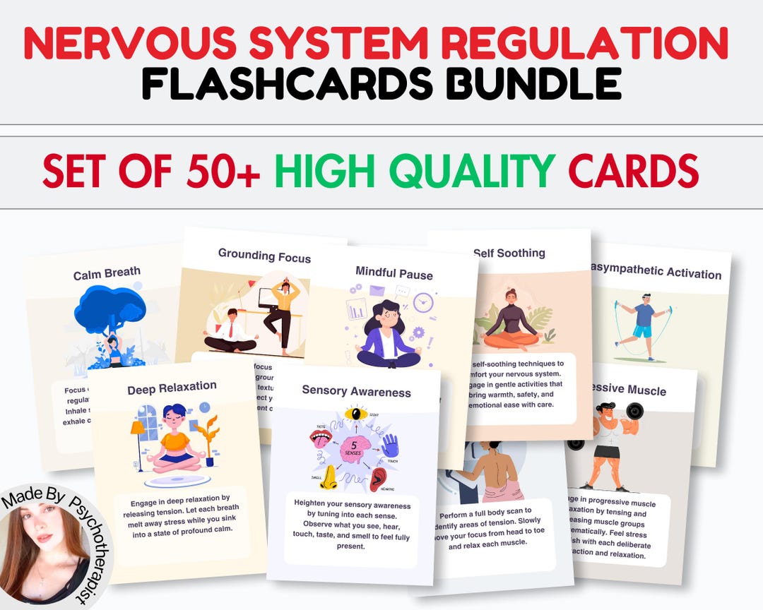 Nervous System Regulation Flashcards, Somatic Exercise Polyvagal Theory ...