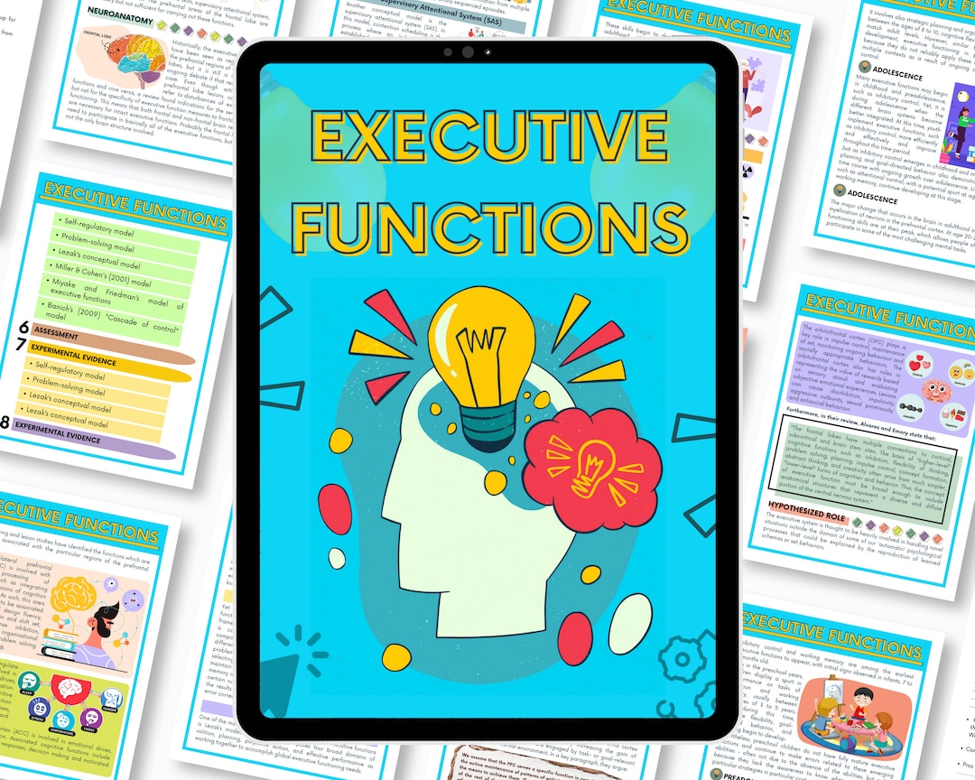 Executive Functioning Worksheets, ADHD Worksheets, Executive ...
