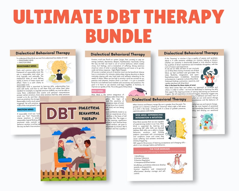DBT MEGA BUNDLE, Dbt Skills, Dbt Workbook, Therapy Worksheet ...