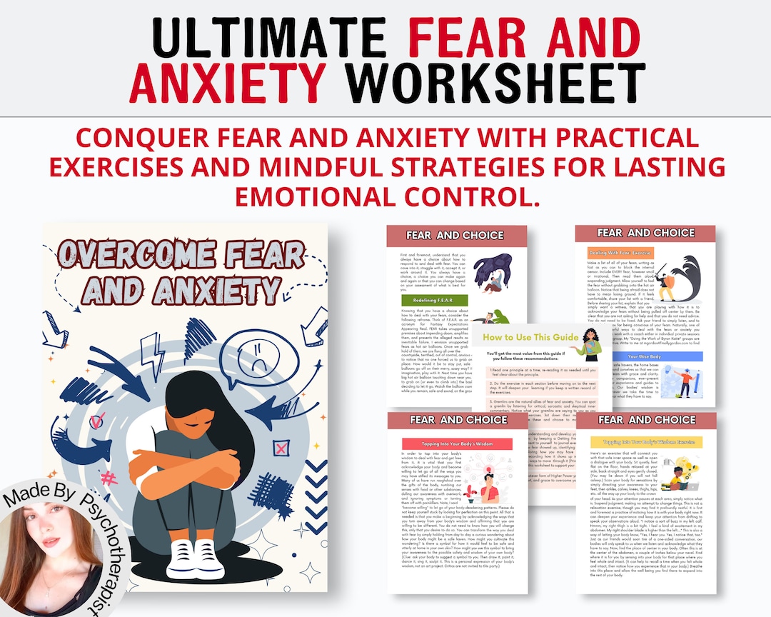 Understanding the Fear of Failure and Anxiety Workbook, Therapy ...