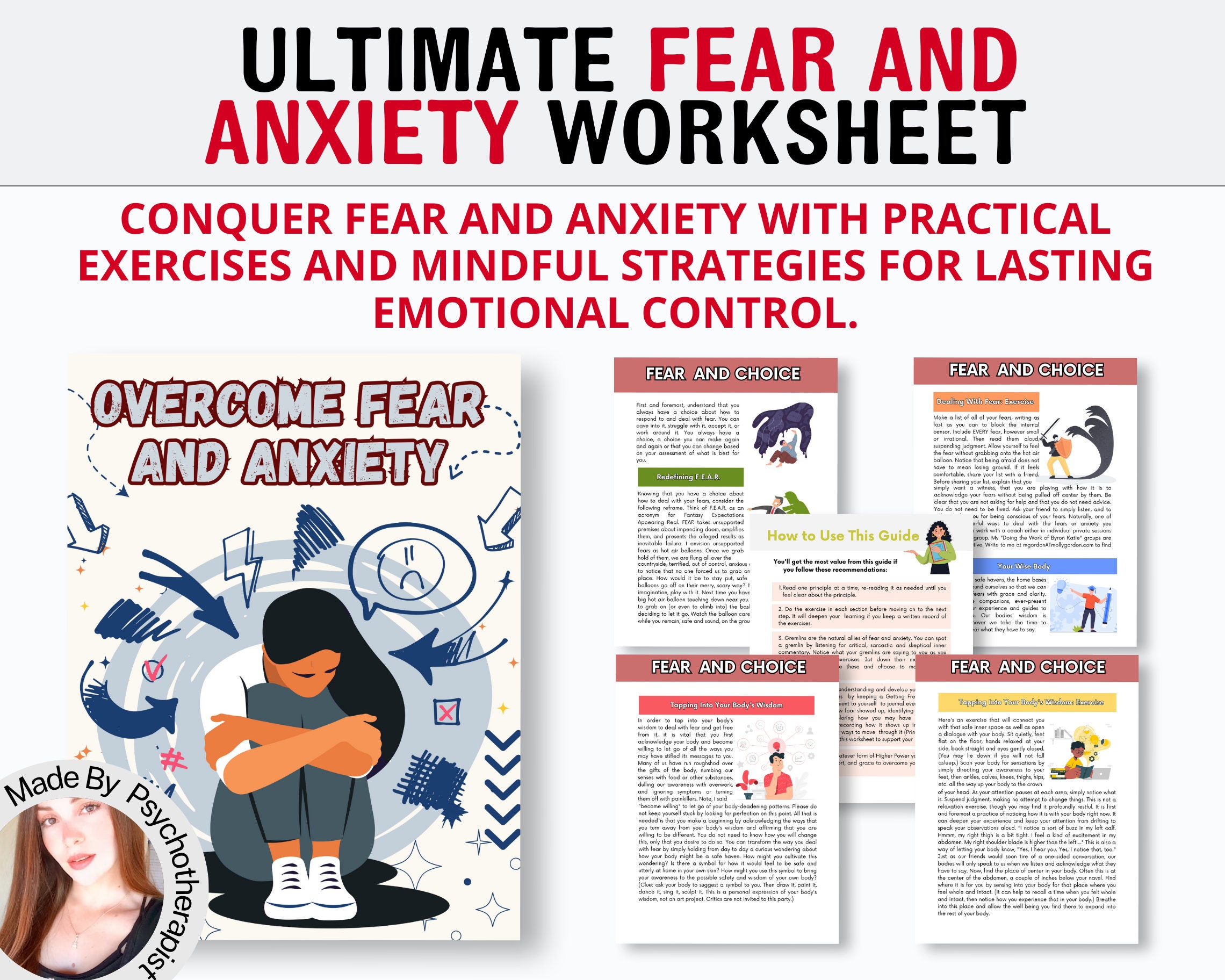 Understanding the Fear of Failure and Anxiety Workbook, Therapy ...