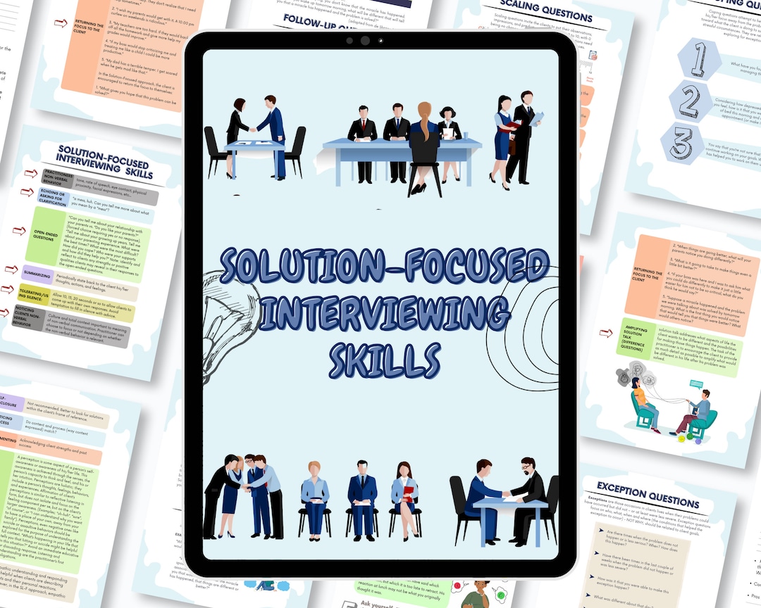 Ultimate Solution Focused Interviewing Questions Bundle, Solution ...