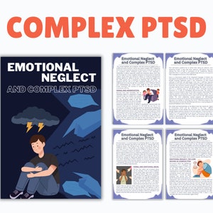 Emotional Neglect and Complex PTSD Worksheets, PTSD Workbook, Trauma ...