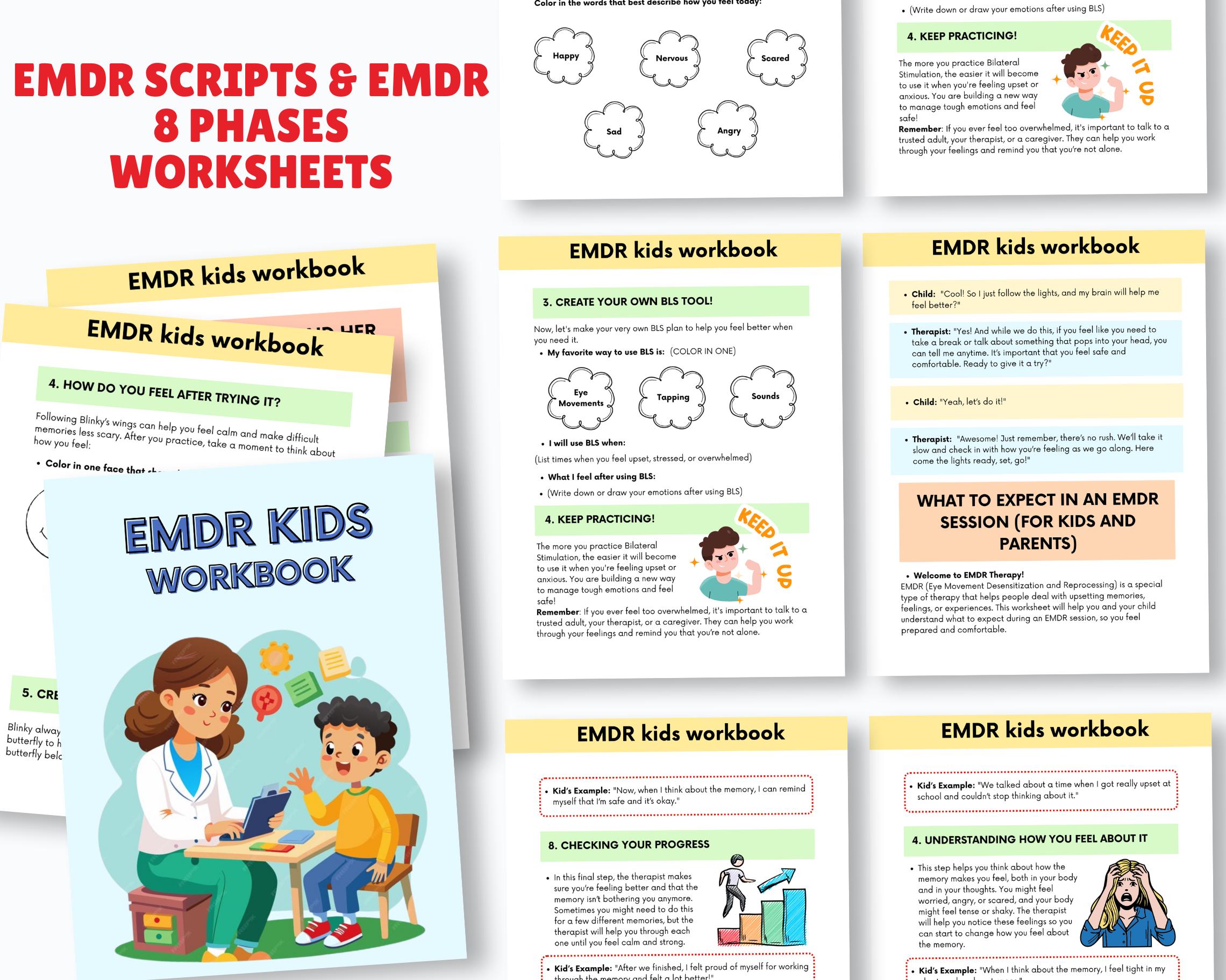 EMDR Workbook for Kids, EMDR Therapy, EMDR Resources, Trauma Therapy ...
