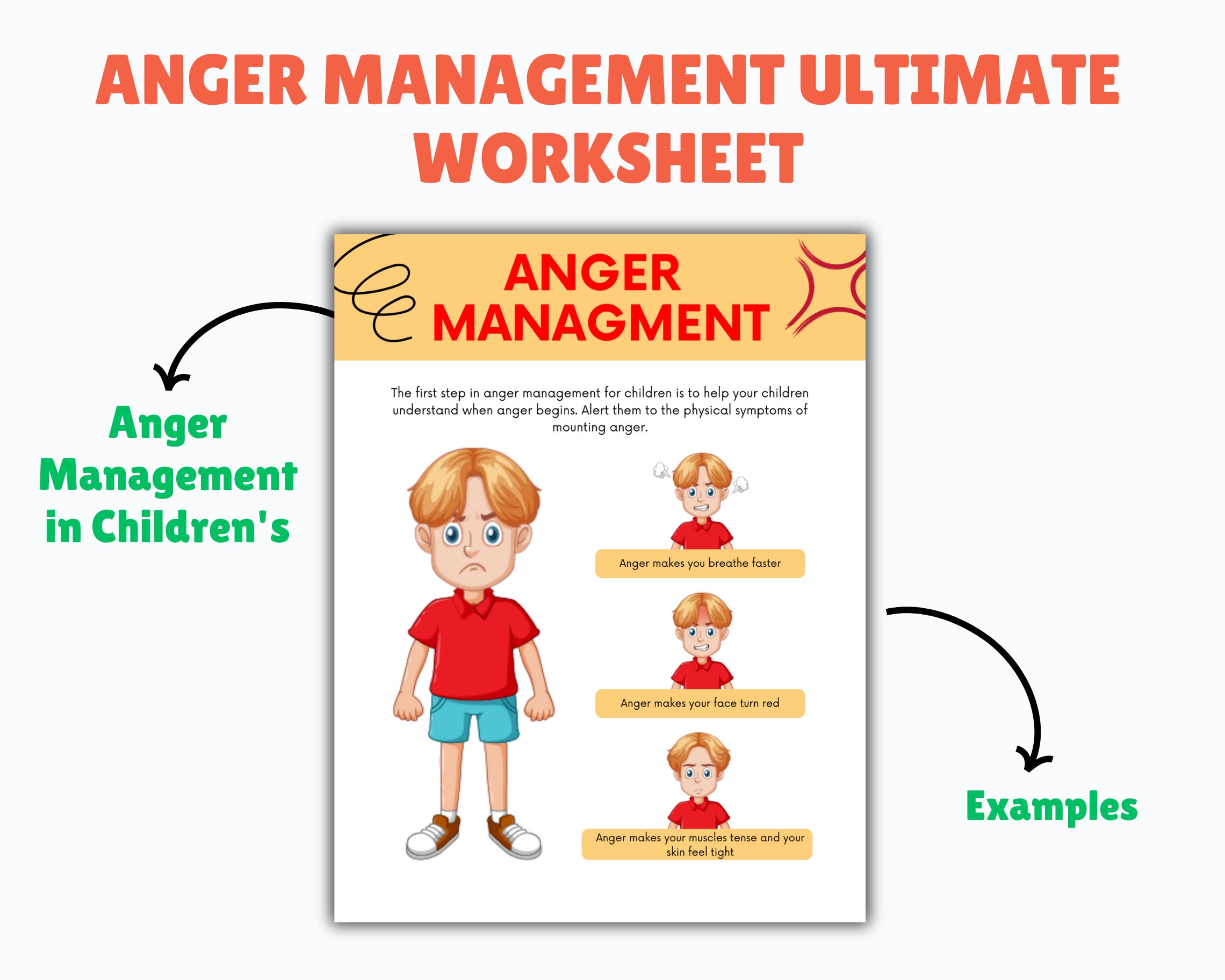 Understanding Anger Management Worksheets for Kids, Teens and Adults ...