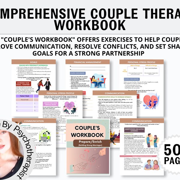 Therapist Marriage Worksheets - Etsy