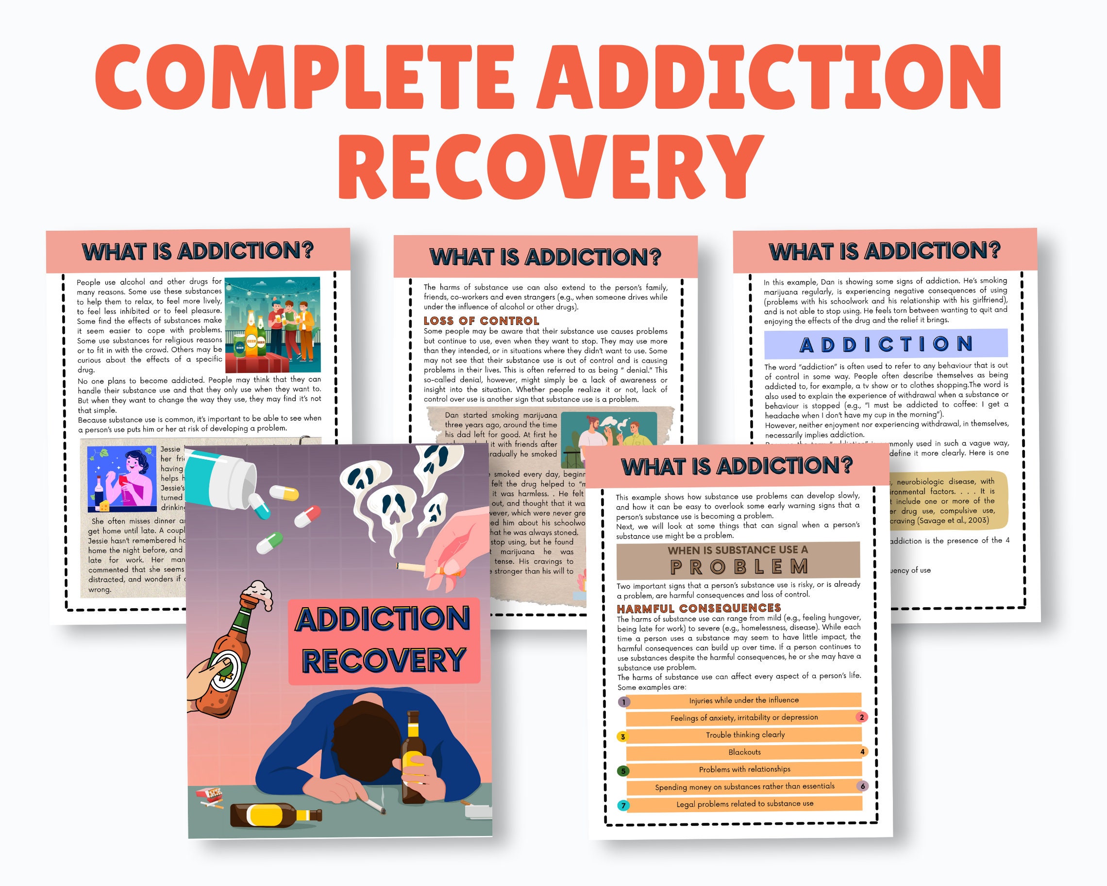 Addiction Recovery Workbook Addiction Recovery For Adults Therapy