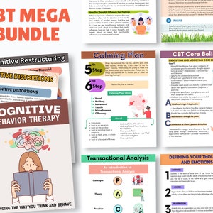 Ultimate CBT Worksheets Mega Bundle for Therapist, Psychologist or ...