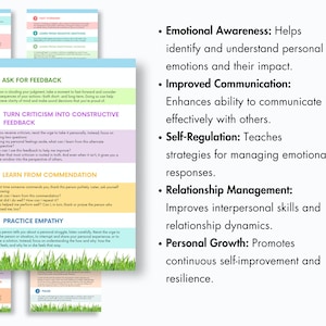 21 Ways of Emotional Intelligence: Mindfulness Worksheet to Enhance ...