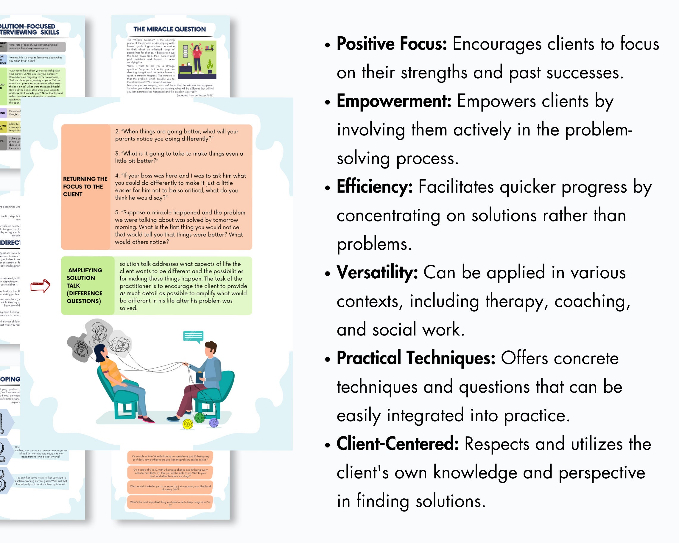 Ultimate Solution Focused Interviewing Questions Bundle, Solution ...