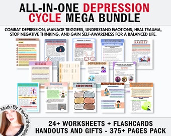 Breaking the Depression Cycle Workbook, Depression Spiral, Counseling ...