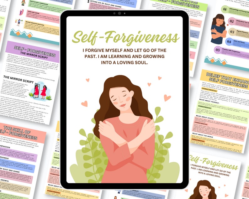 Ultimate Self Forgiveness Worksheet Package, Self Love, Self Growth ...