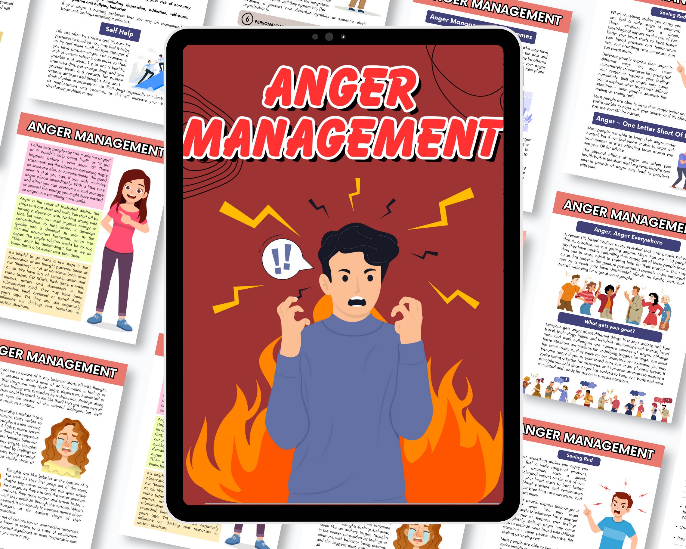 Anger Management Workbook for Teens and Adults, Anger Coping Skill ...