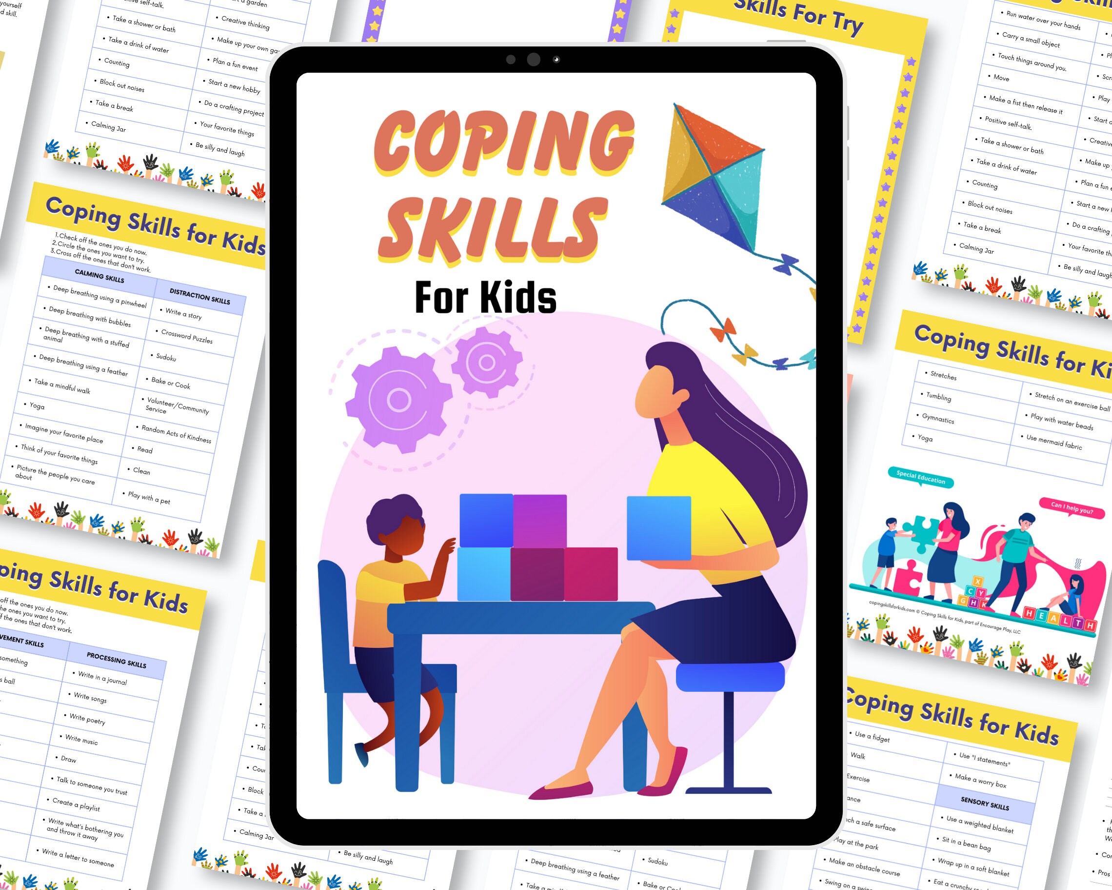 Ultimate Coping Skills Kids Toolbox, Education Handout and Worksheet ...