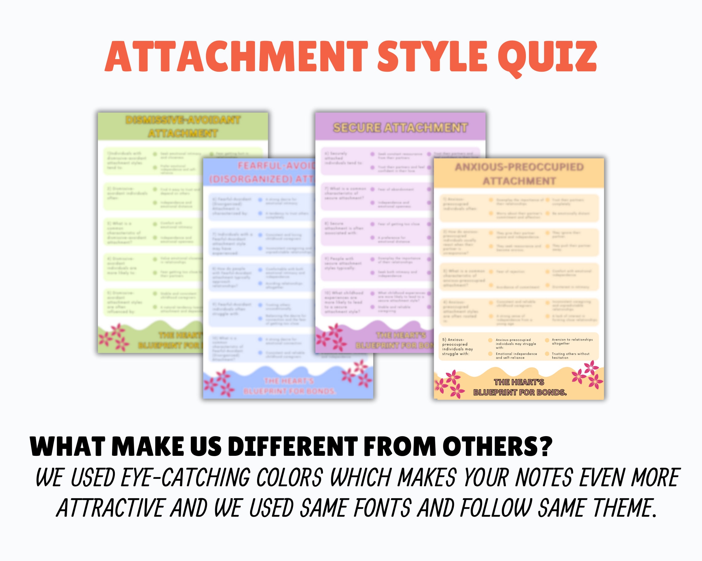 Attachment Styles Quiz, Adult Attachment Styles, Attachment Worksheet ...