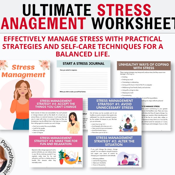 Stress Management Posters - Etsy