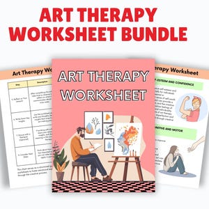 Art Therapy Worksheet for Mental Health School Counselor Psychologist ...