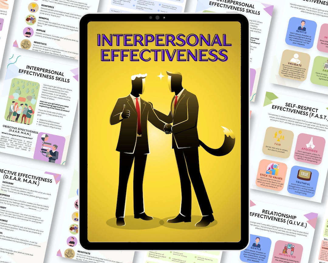 DBT Interpersonal Effectiveness Journal, DBT Worksheets, DBT Skills ...