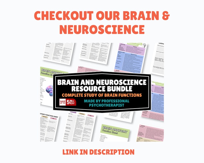 The Brain Regions and Their Function Neuroscience Psychoeducation Tool ...