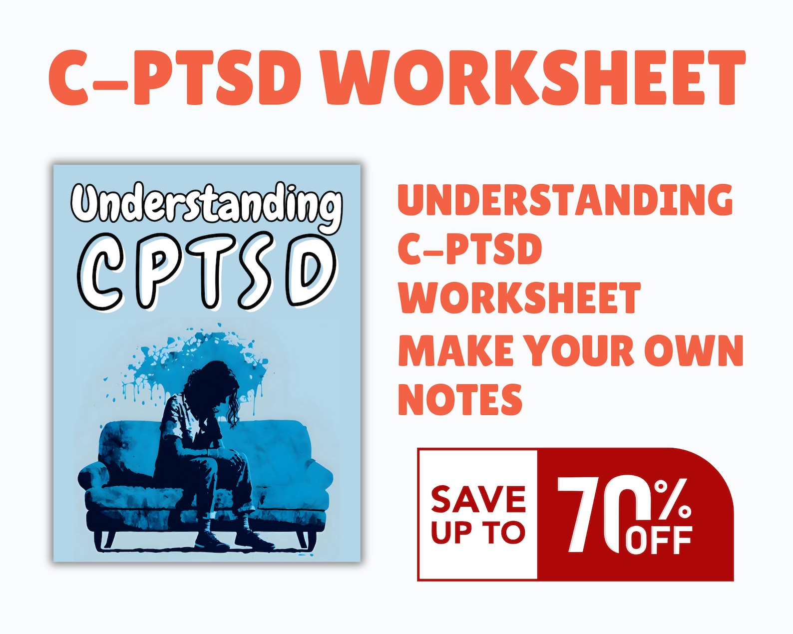 C-PTSD Workbook: C-PTSD Worksheets, Trauma Therapy, Complex PTSD ...