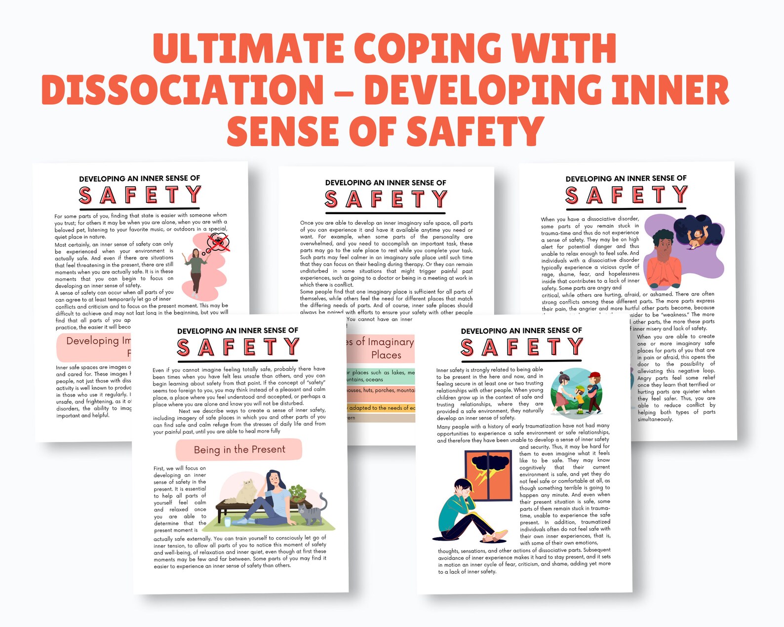 Dissociation Worksheets, Psychology Resources, Inner Critic, Boundaries ...