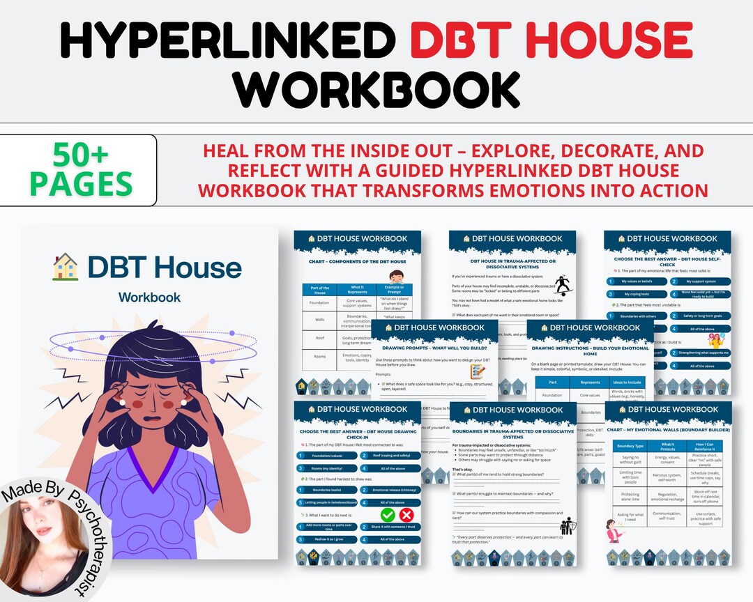 DBT House Worksheets, DBT Skills, Dialectical Behavior Therapy, Dbt ...