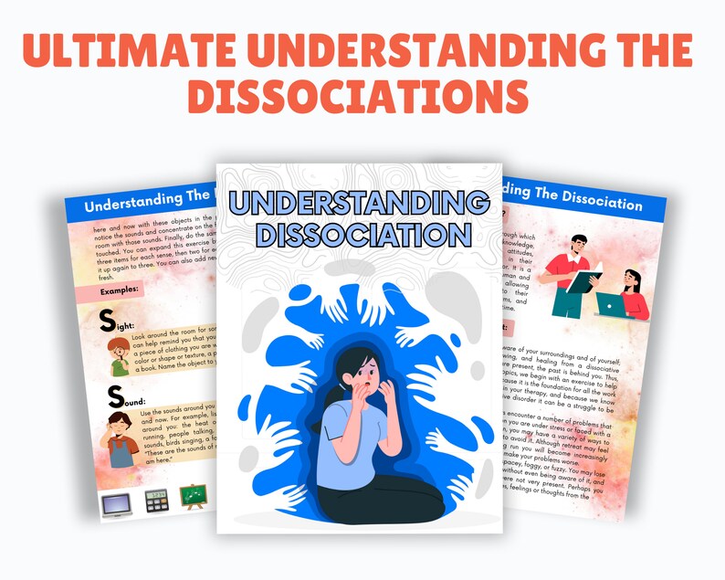 Dissociation Worksheets Workbook Dissociation Therapy Journal ...