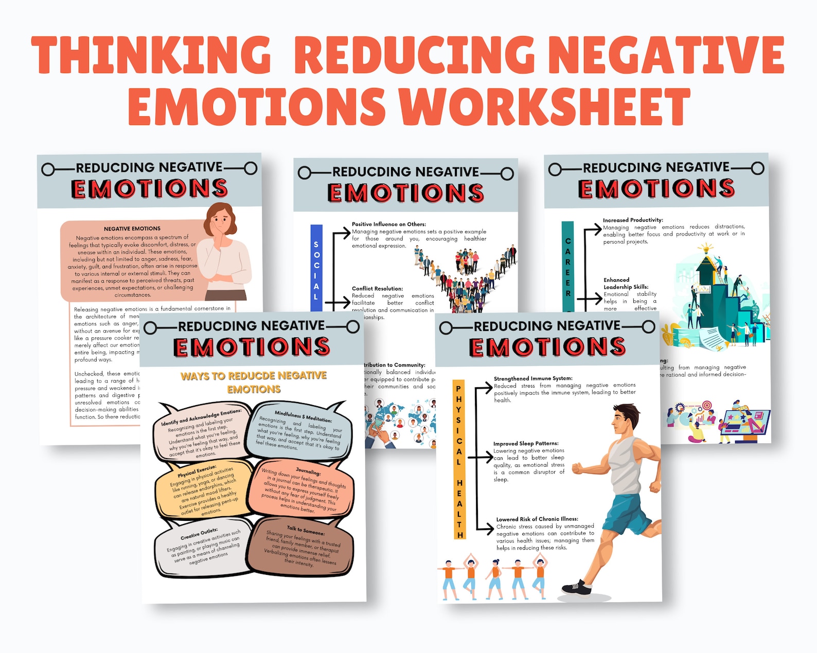 Identifying and Coping With Emotions Digital Print for Mental Health ...