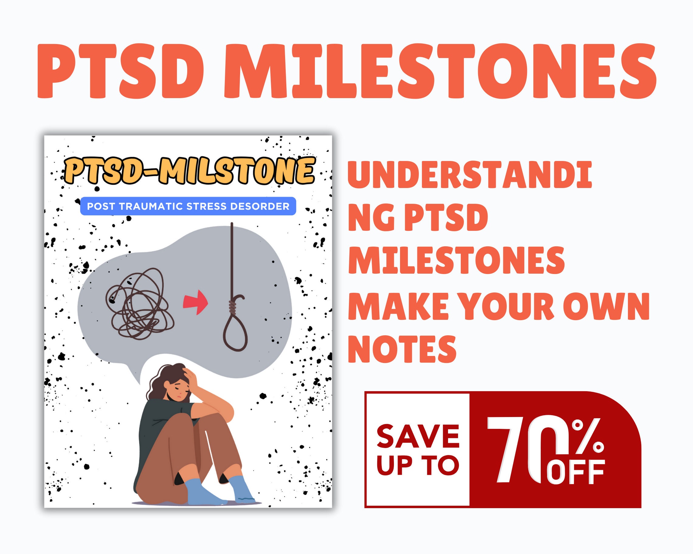 PTSD Milestones Worksheets PTSD Coping Skills Trauma - Etsy