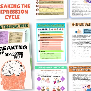 Breaking the Depression Cycle Workbook, Depression Spiral, Counseling ...