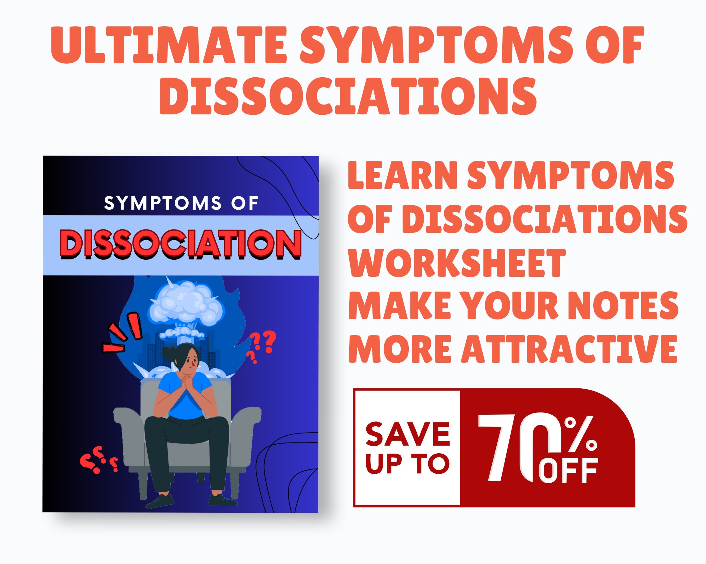Symptoms of Dissociation, Dissociation Worksheets Workbook Dissociation ...