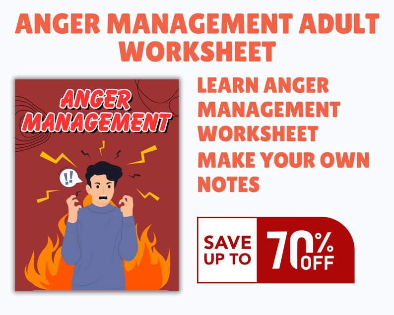 Anger Management Workbook for Teens and Adults, Anger Coping Skill ...