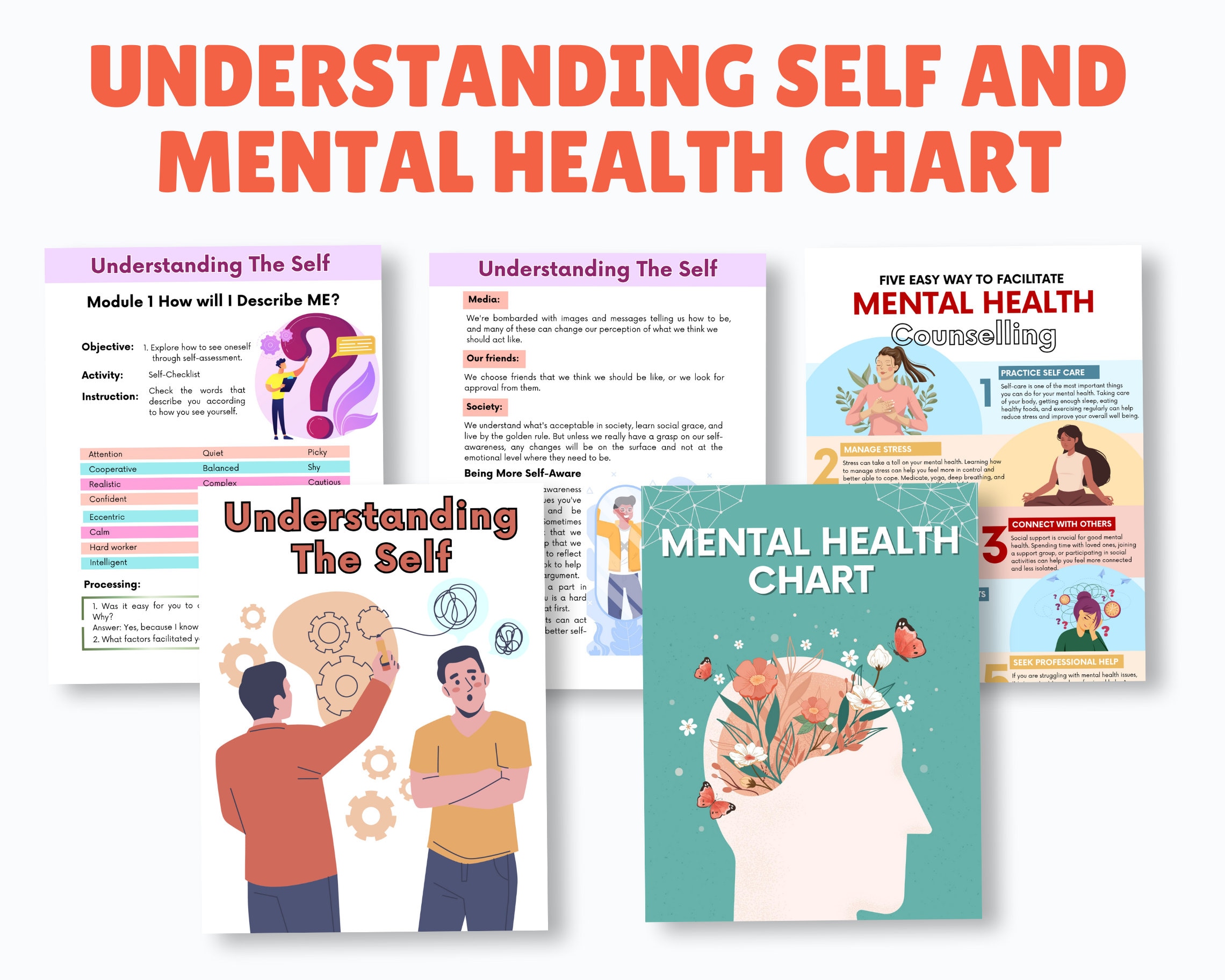 Emotions and Feelings Bundle, Psychology Resources, Inner Critic, Boundaries, Trauma, Acceptance ...